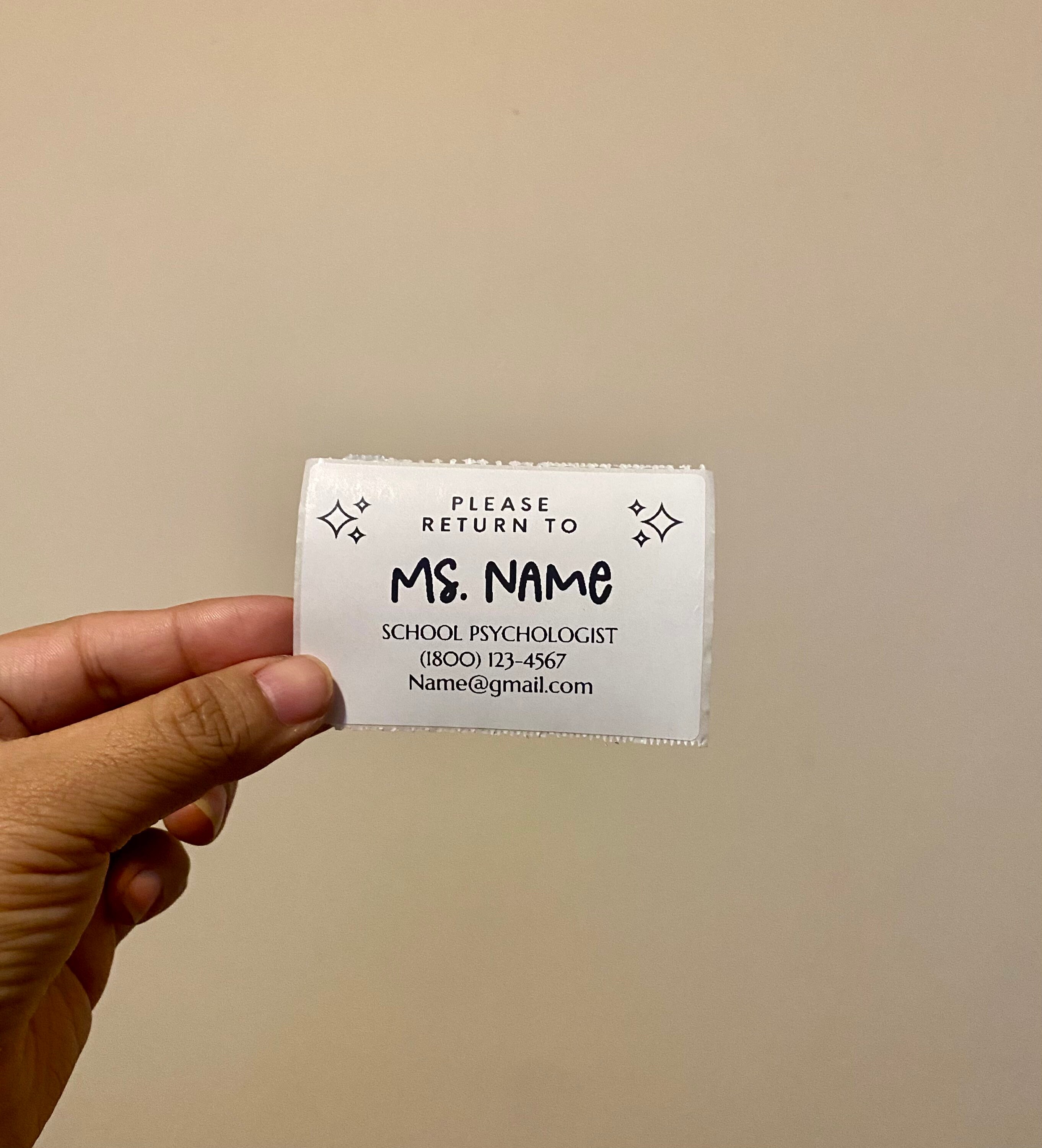 School Psychologist Labels (count: 120) - Etsy