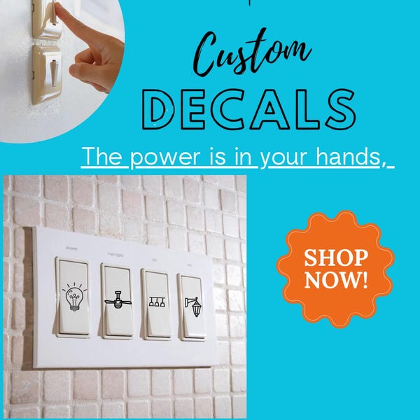 Light Switch Decal - Etsy