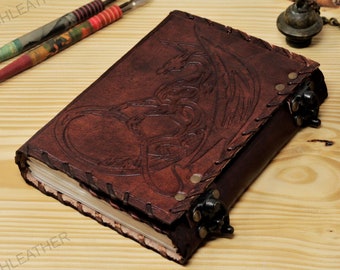 Leather Dragon Journal - Etsy