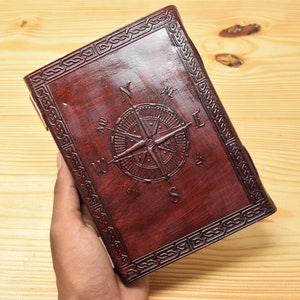 Dnd Journal, Handmade Leather Celtic Dragon Journal, Real Leather ...