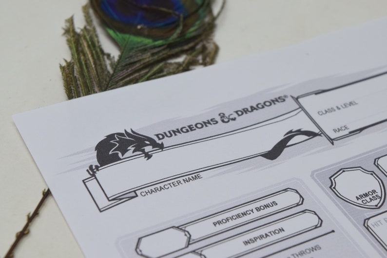 Dungeon Master Character Background : A4 Character Sheet PDF - Etsy
