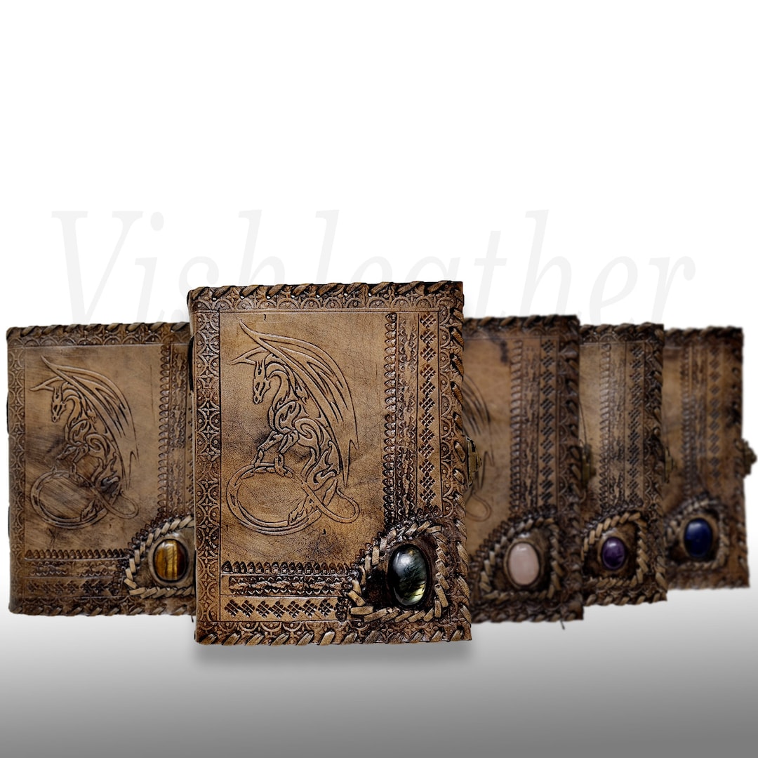 Dungeon Master Journal, Handmade Leather Celtic Dragon Journal, Dnd ...
