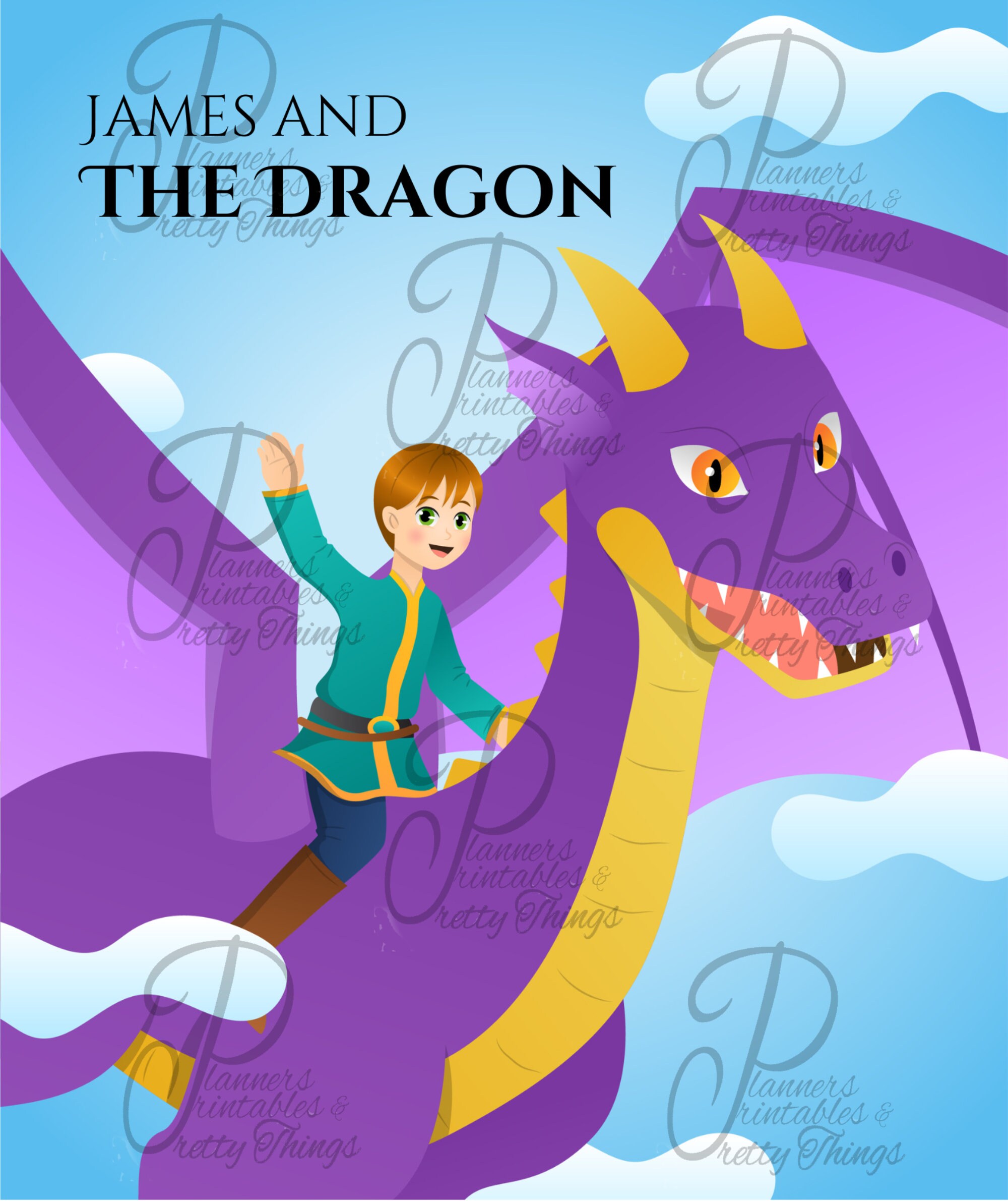 Prince and the Dragon Personalised Children's Story Book for Boys PDF ...