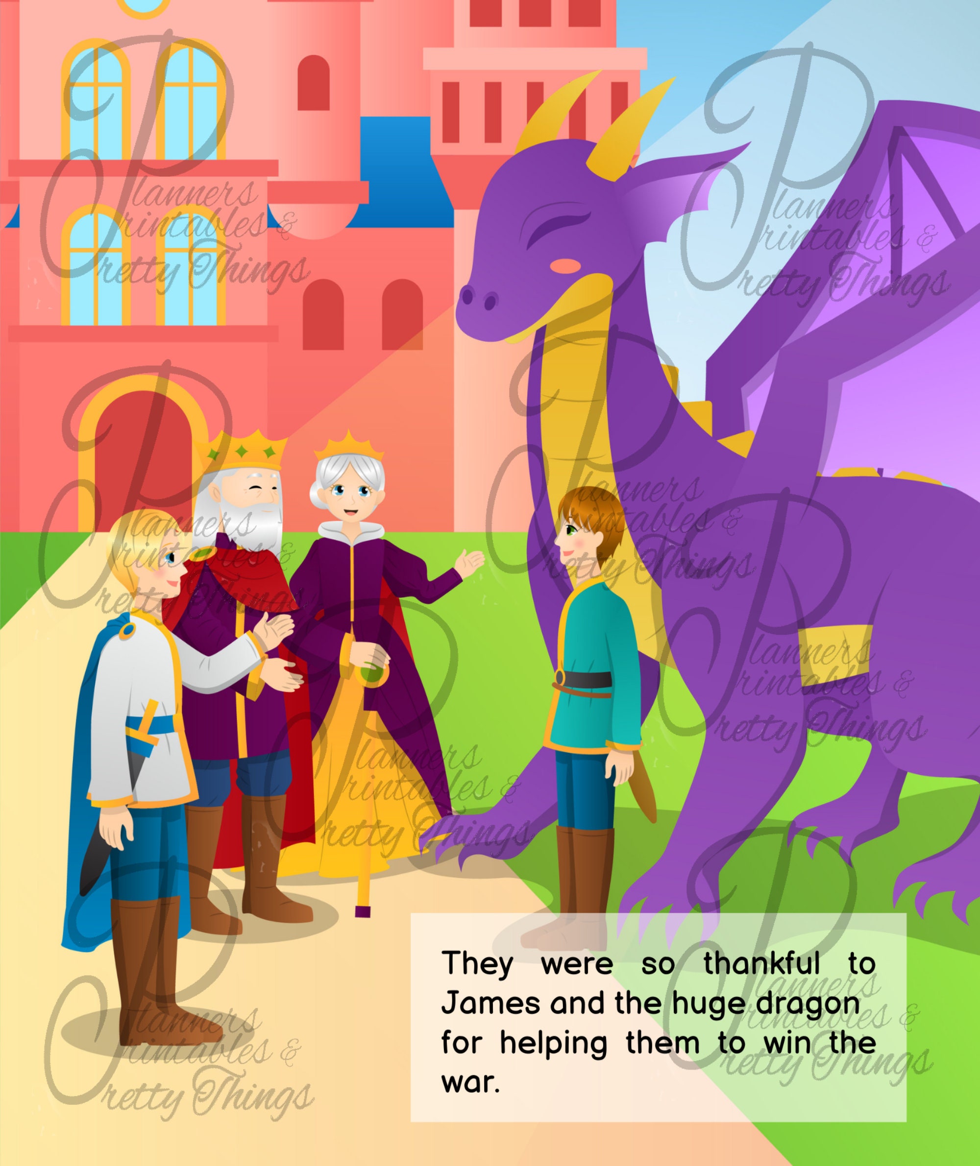 Prince and the Dragon Personalised Children's Story Book for Boys PDF ...