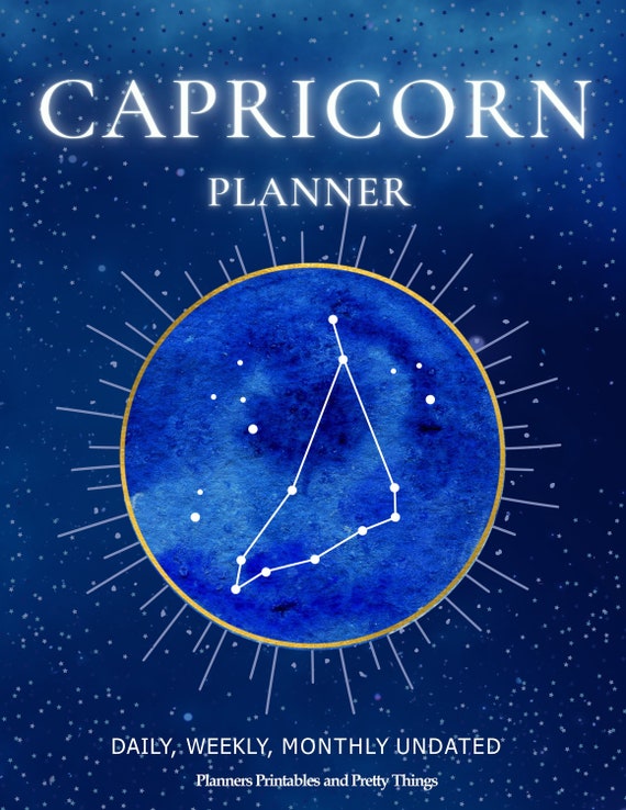 Printable Zodiac Journal Printable Planner Capricorn Horoscope | Etsy