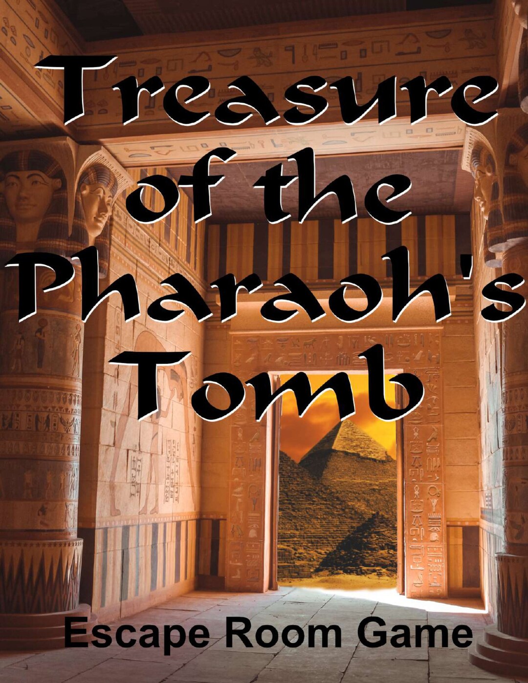 Pharaoh's Treasure Escape Room Game Home Printable Age 8 and up Party ...