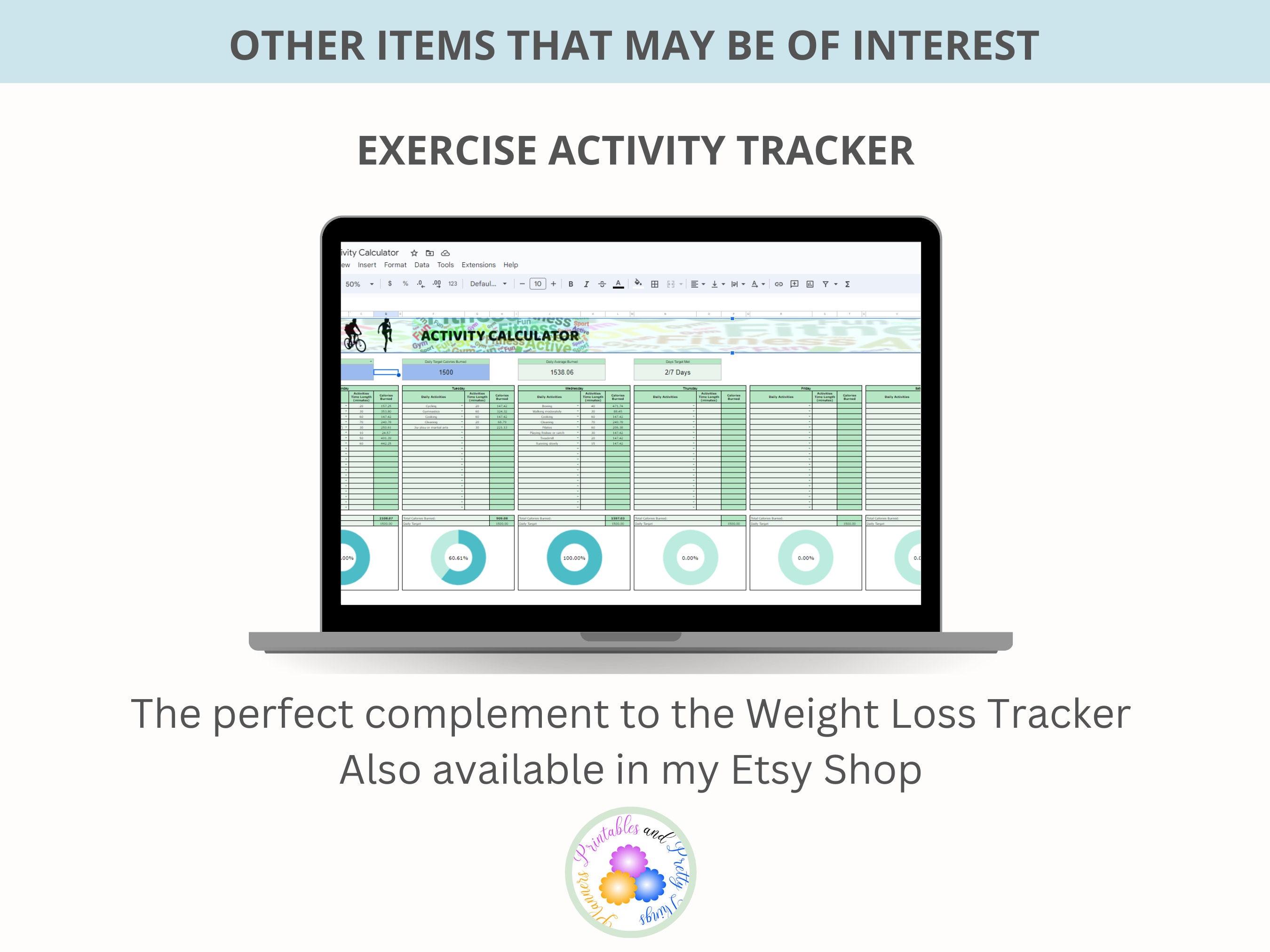 Easy All-in-one Weight Loss Tracker Motivating Tool to Help You Reach ...