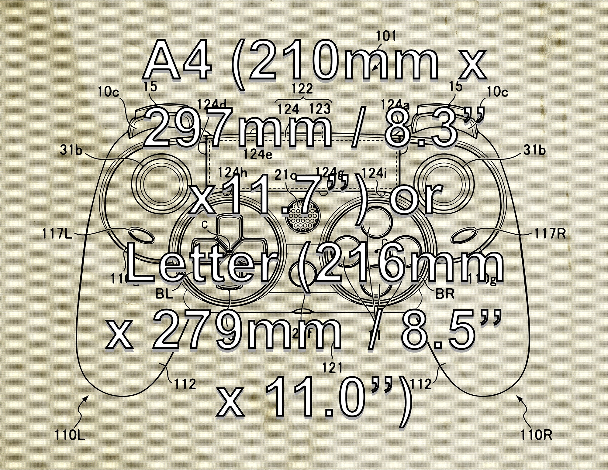 Retro Art Video Game Engineering Drawing Sony Playstation - Etsy