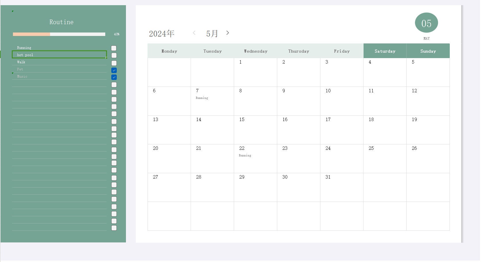 Task Planner Excel Templates Drop Down Options Auto Dates Forward View ...
