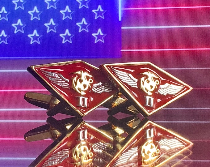 Gold 2nd Marine Aircraft Wing II MAW Cufflinks USMC - Etsy