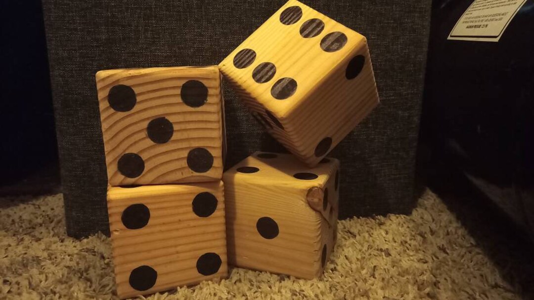 Handmade Wooden Dice Large - Etsy