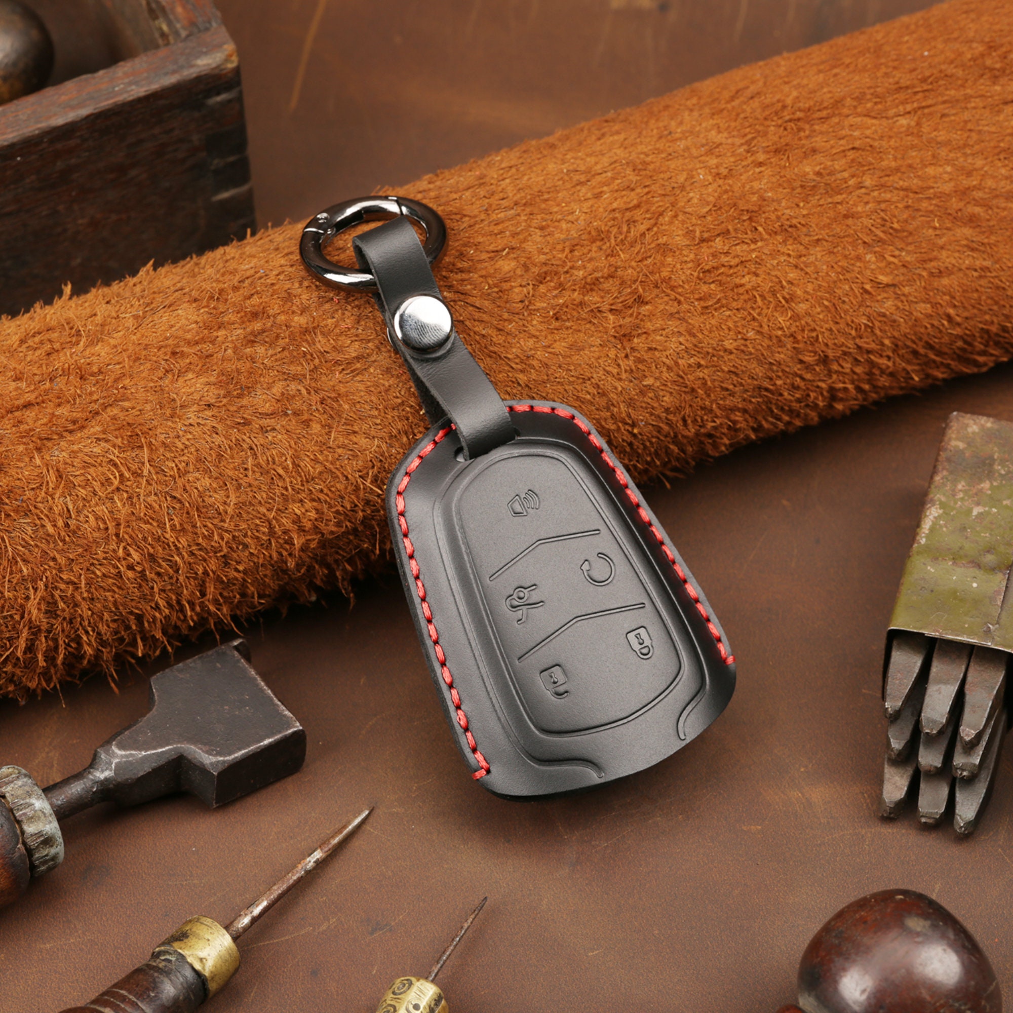 Cadillac Key Fob Cover, Cadillac Remote Key Case, Cadillaccar Key Case ...