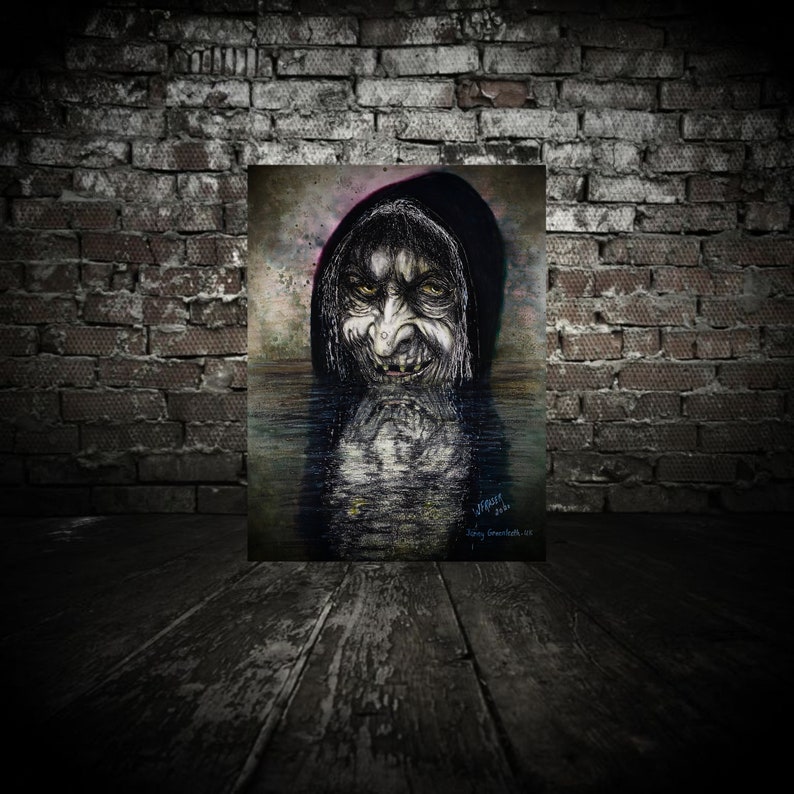 Jenny Greenteeth England-mythical Creature Art Digital - Etsy