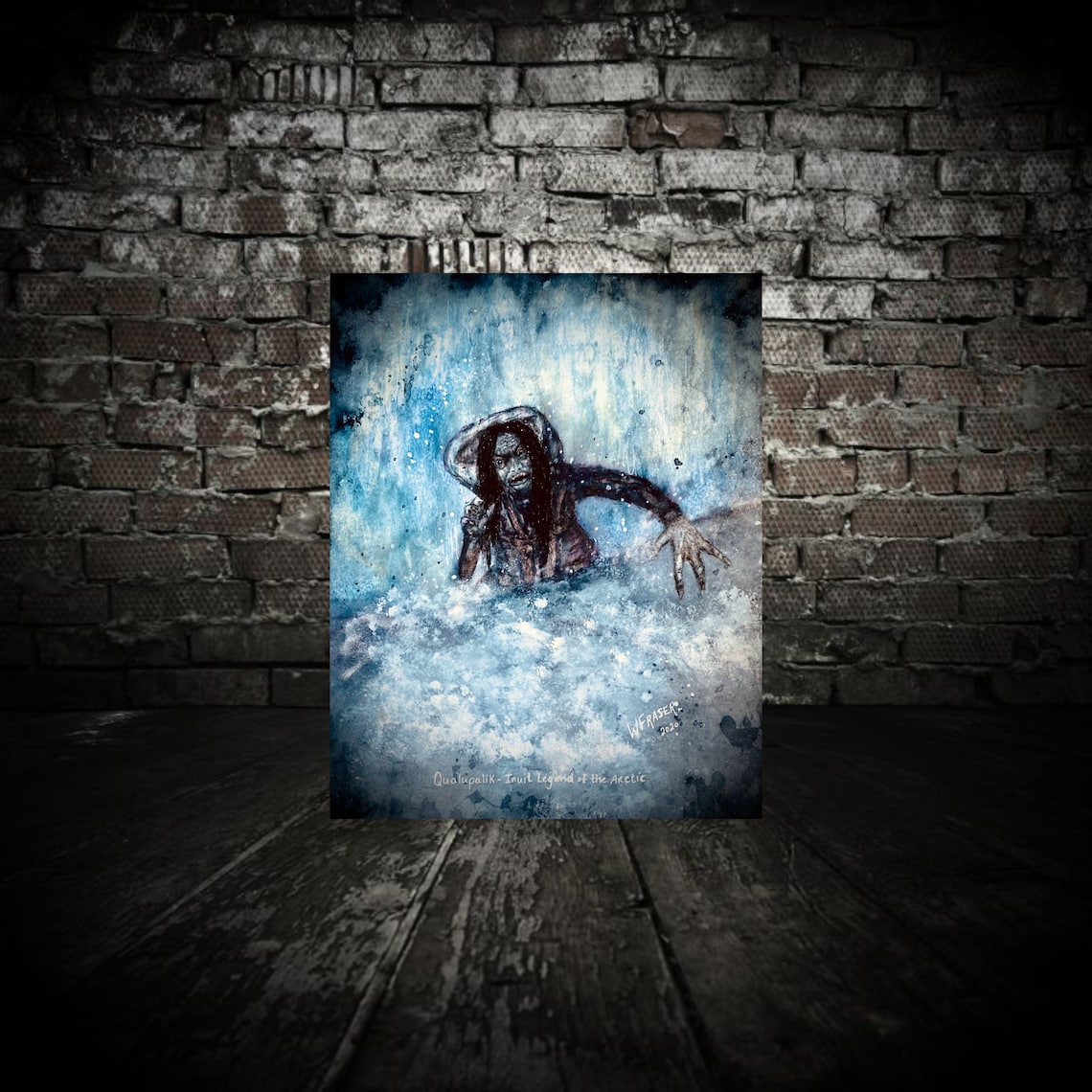 Qalupalik Inuit Folklore Mythical Creature Art Digital - Etsy.de Qalupalik Inuit Folklore Mythical Creature Art Digital - Etsy.de