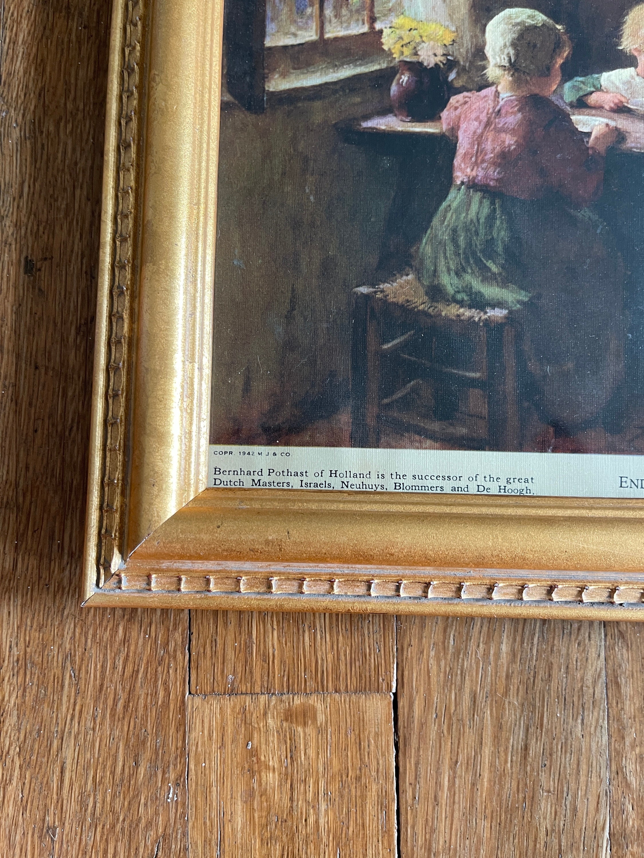 1942 Vintage Ending the Meal 12x10 Framed Photo by Bernhard Pothast ...