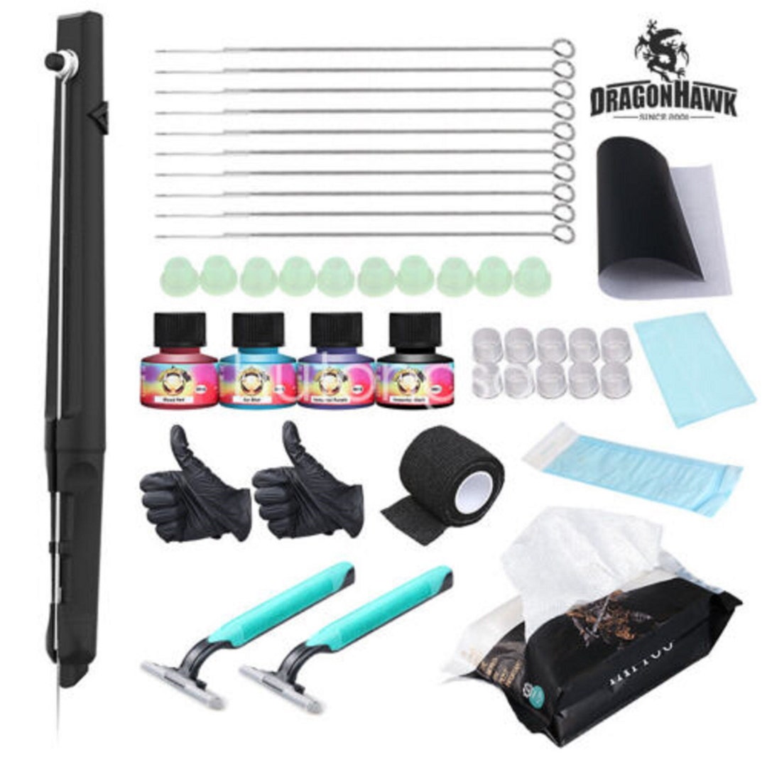 Hand Poke and Stick Tattoo Kit Clean and Safe Stick, Poke Tattoos ...