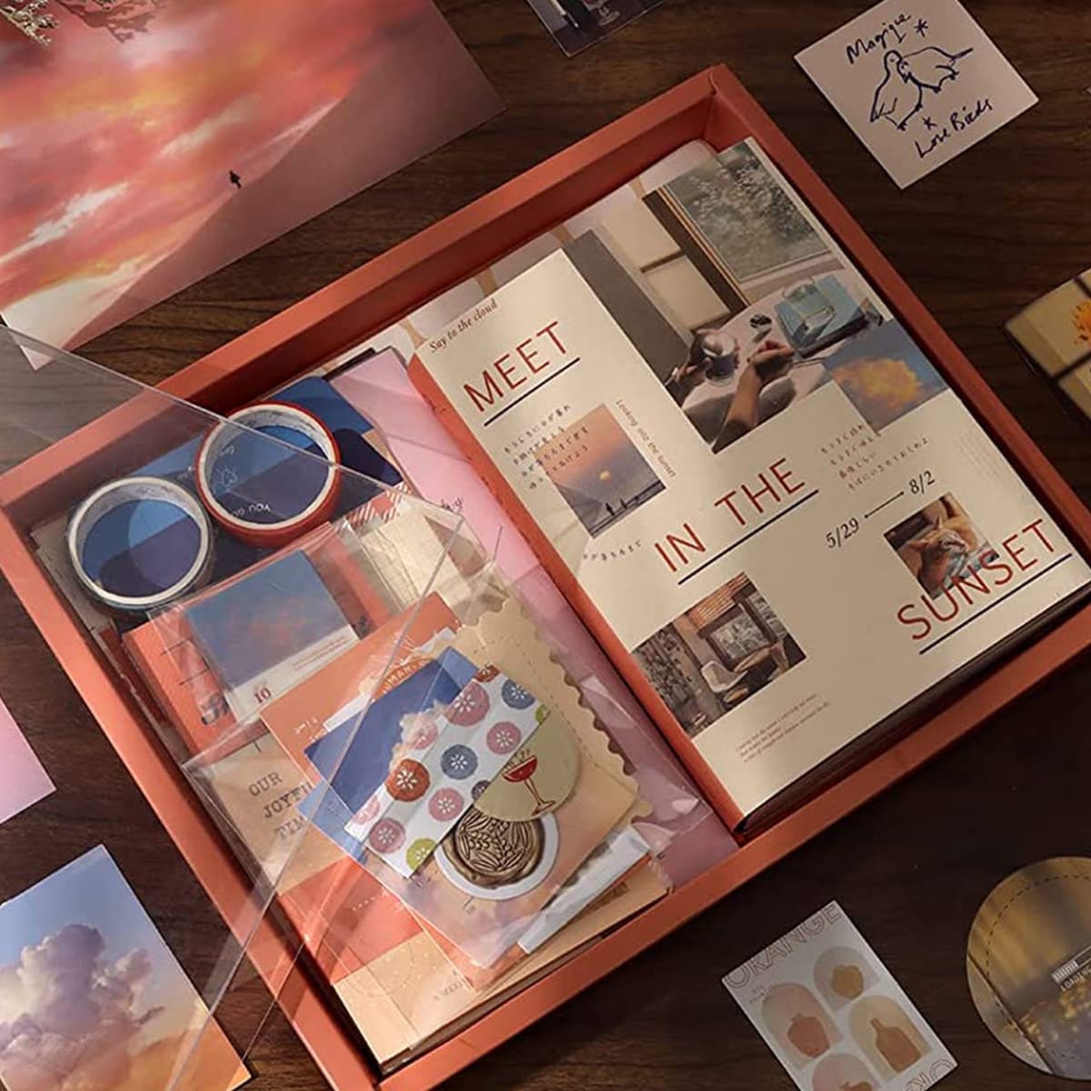 348 Pcs Aesthetic Scrapbook Kit, Journal With Vintage Scrapbooking - Etsy