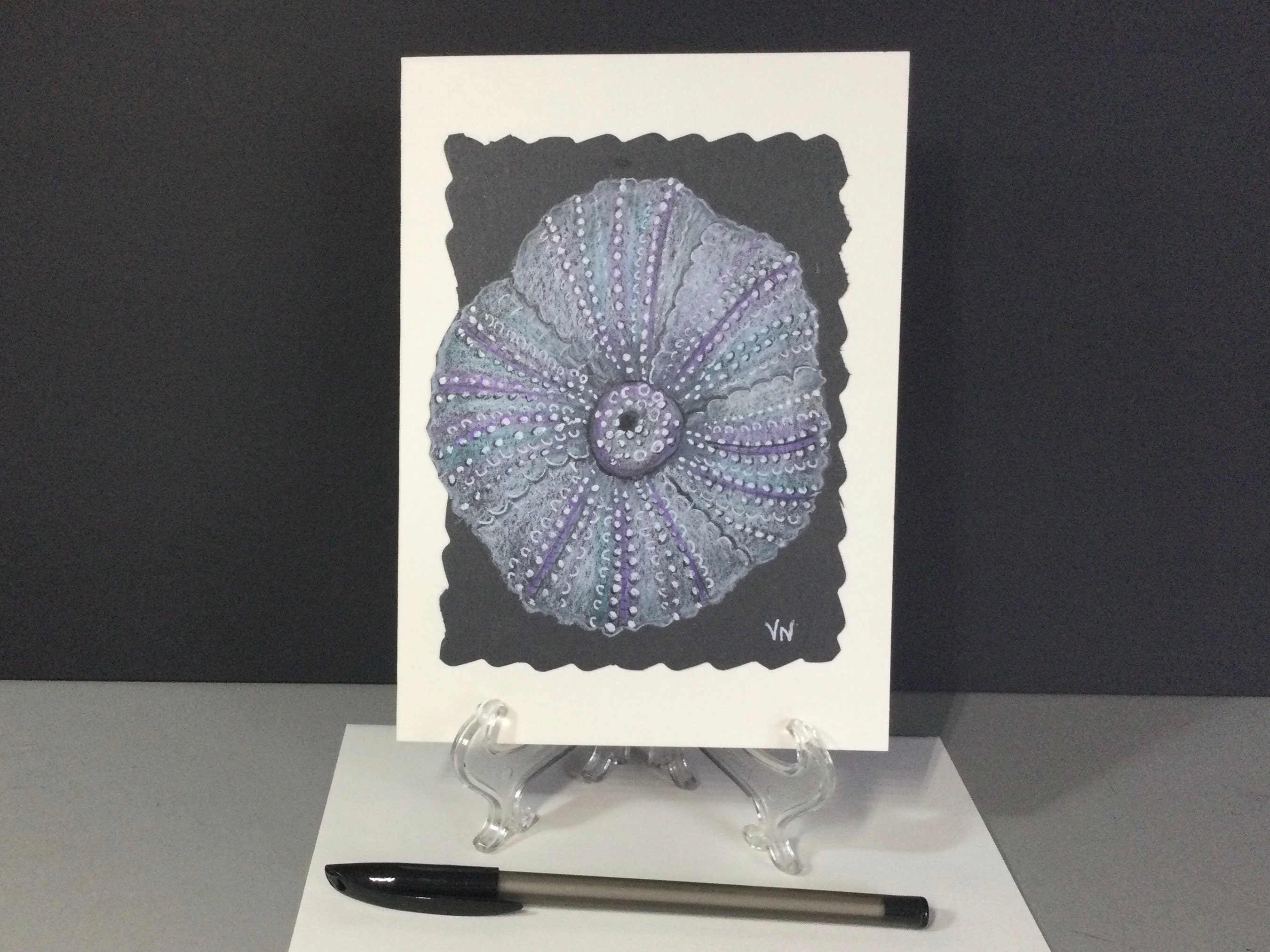 Sea Shell Cards Mixed Media Original 2 5x7 Note Cards - Etsy