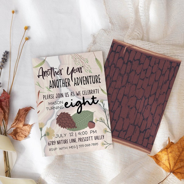 Nature Birthday Card - Etsy