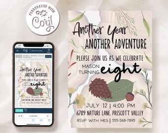 Nature Birthday Card - Etsy