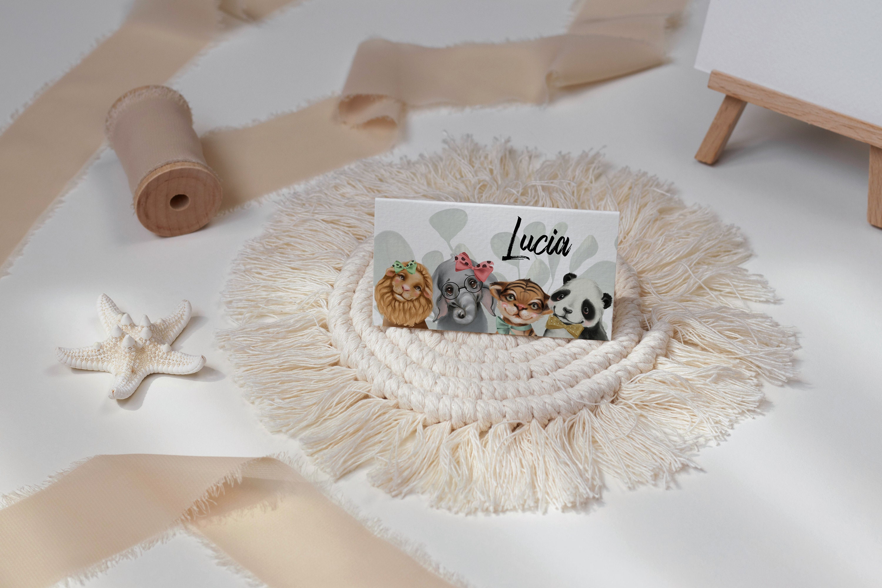 Editable Animal Place Cards Cute Animal Food Labels Zoo Birthday Label ...