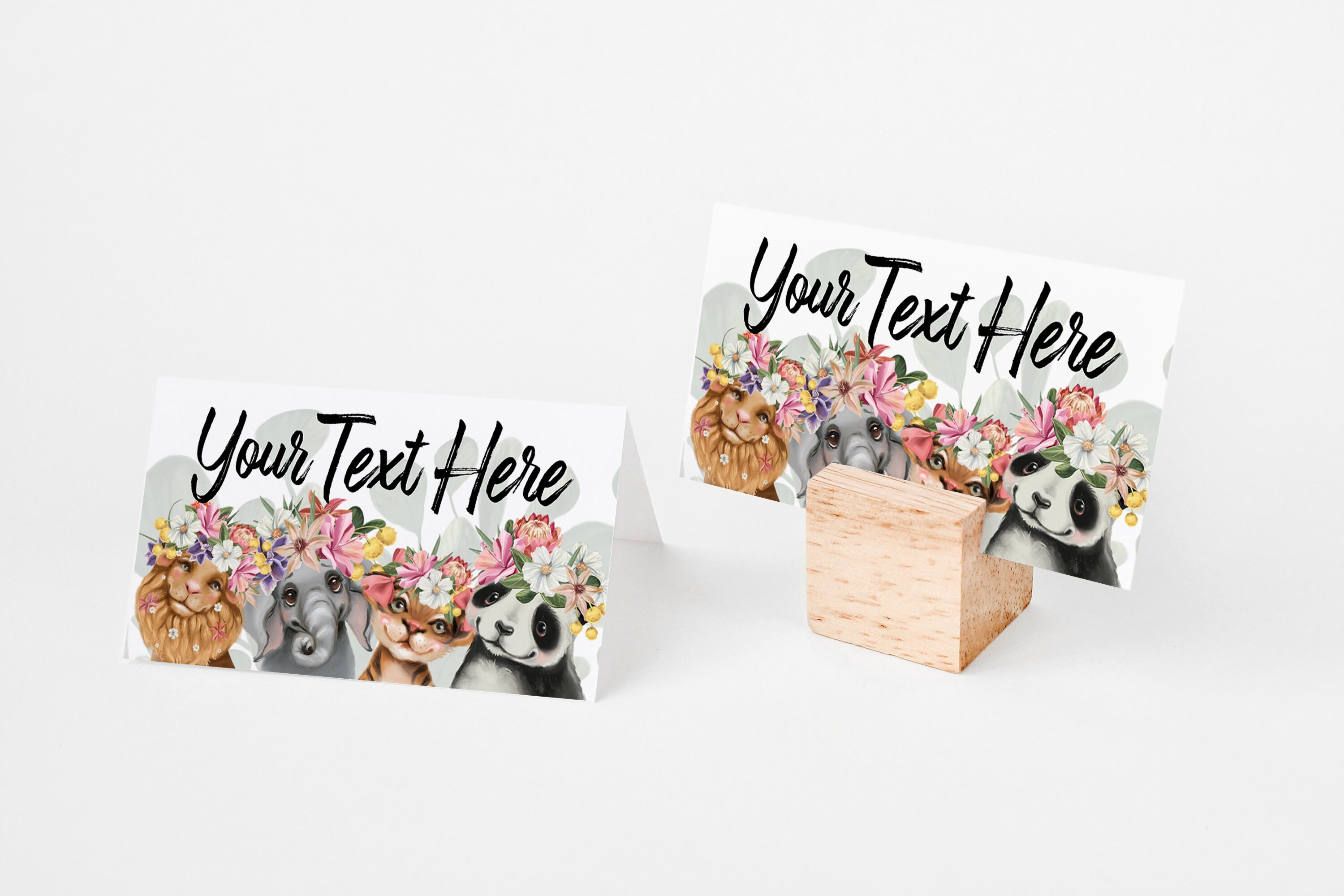 Editable Zoo Animal Place Cards Safari Food Labels Wild Birthday Label ...