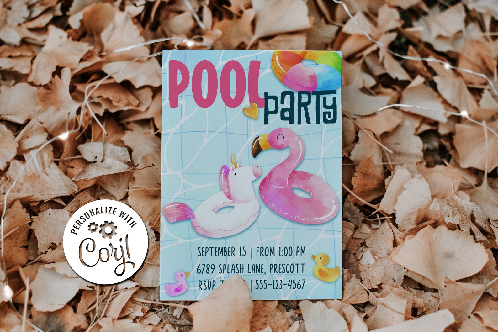 EDITABLE Pool Party Invitation Pool Party Invite Swimming - Etsy