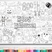 GIANT Coloring Poster | Digital Download | Halloween Theme | up to ...