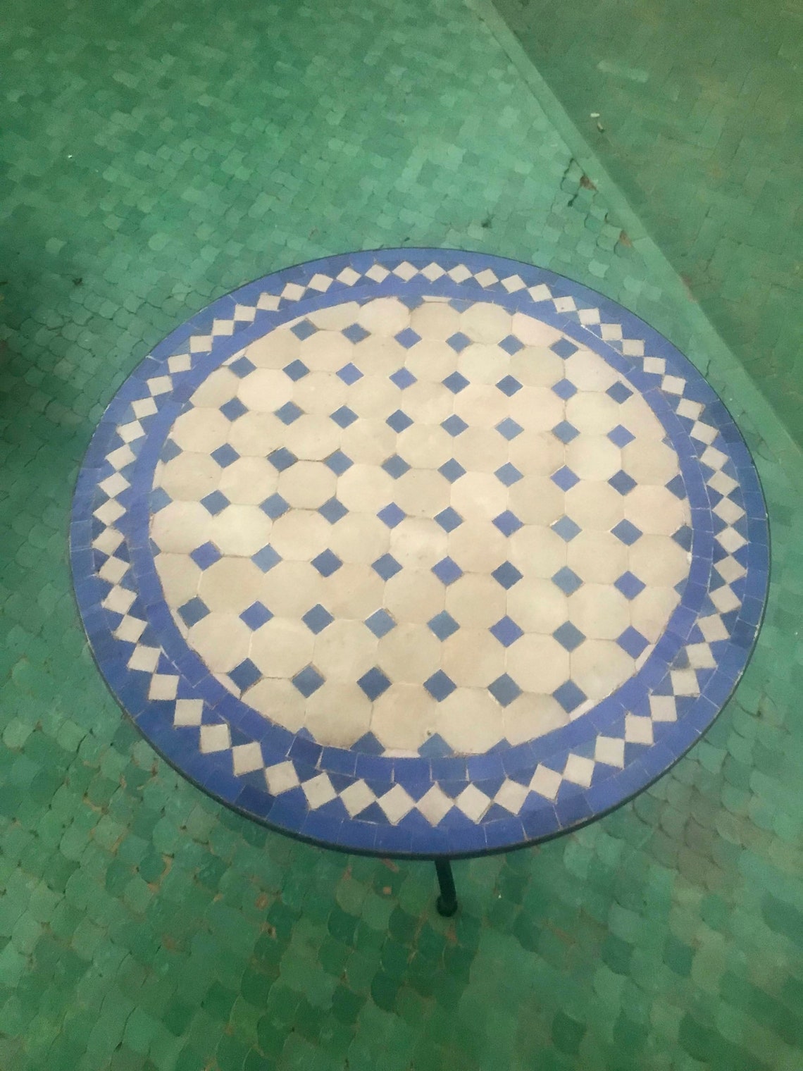 Amazing Moroccan Mosaic Table Outdoor Table Luxury Round - Etsy