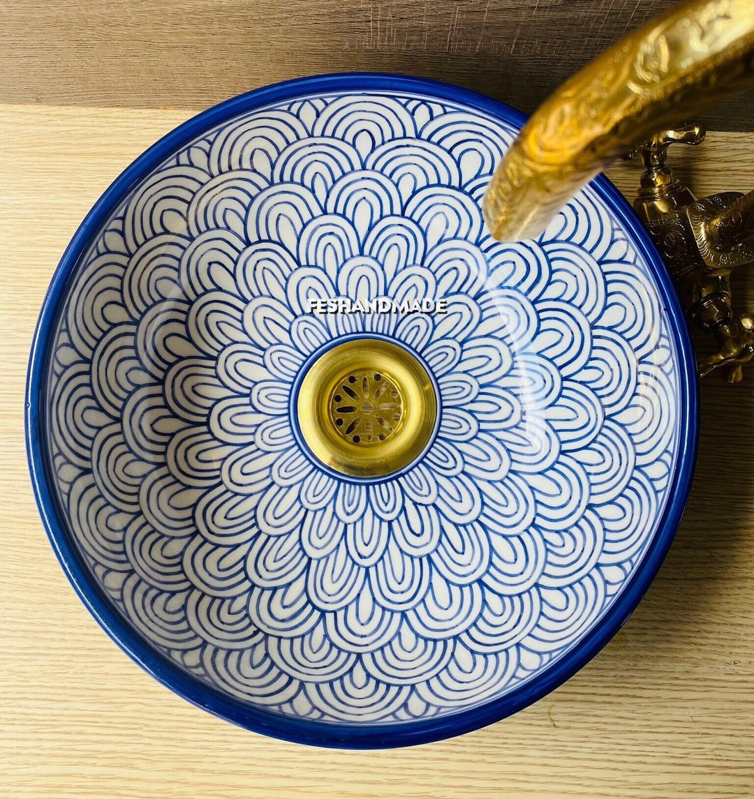 MOROCCAN Bathroom Sink,ceramic Washbasin,handmade Ceramic Sink ...
