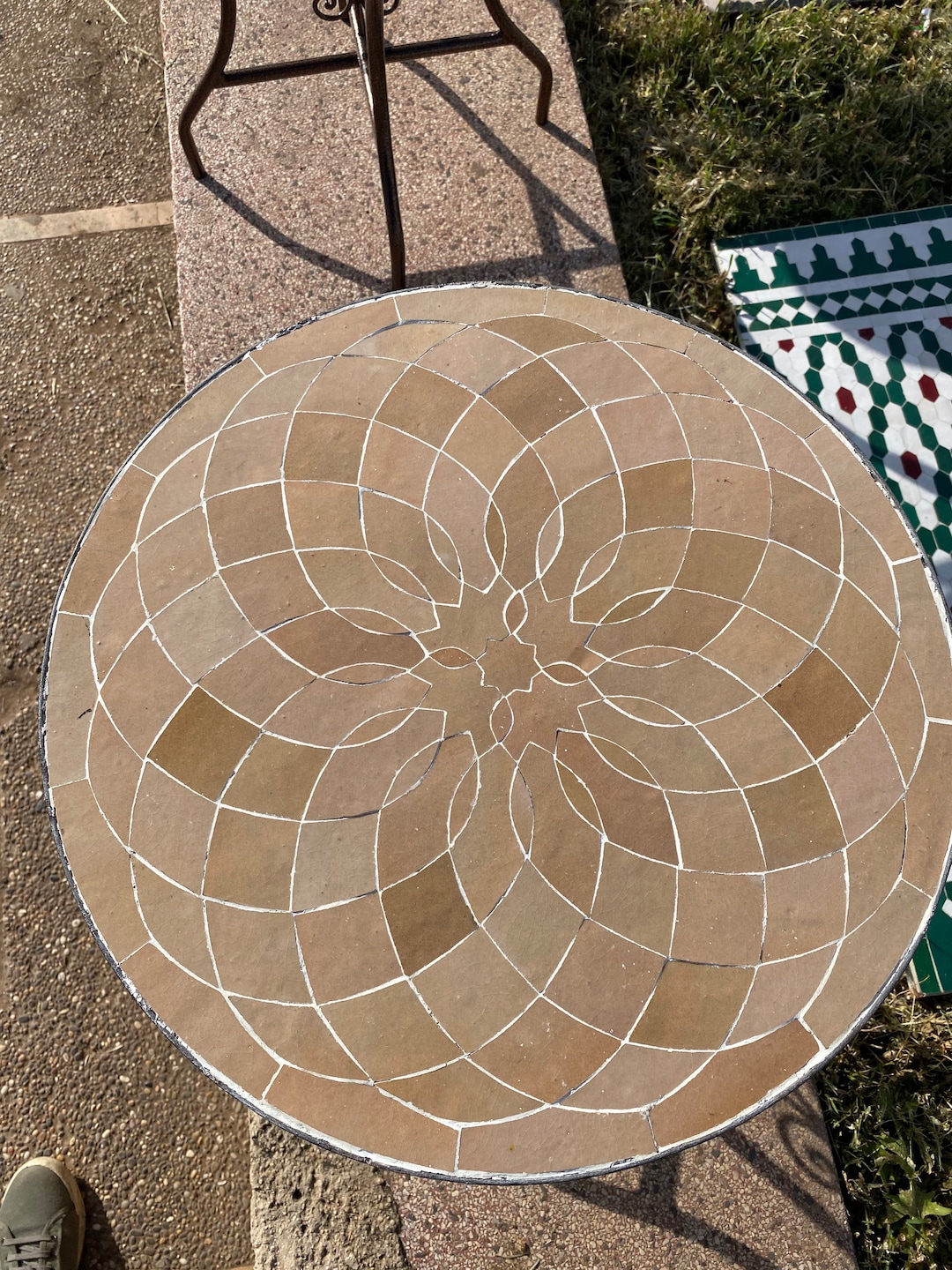 MOSAIC DINING TABLE, Teak Dining Table, Moorish Table, Personalized ...