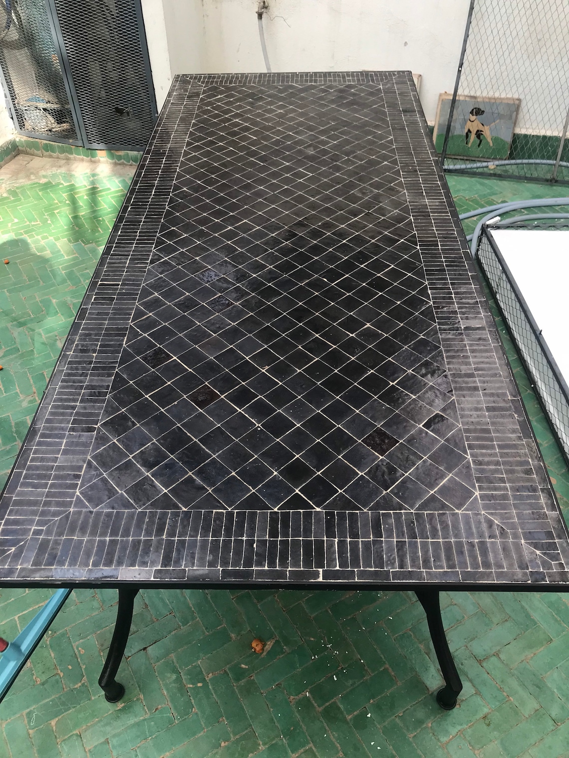 Amazing Moroccan Mosaic Table, Outdoor Table, Luxury Rectangular Table ...