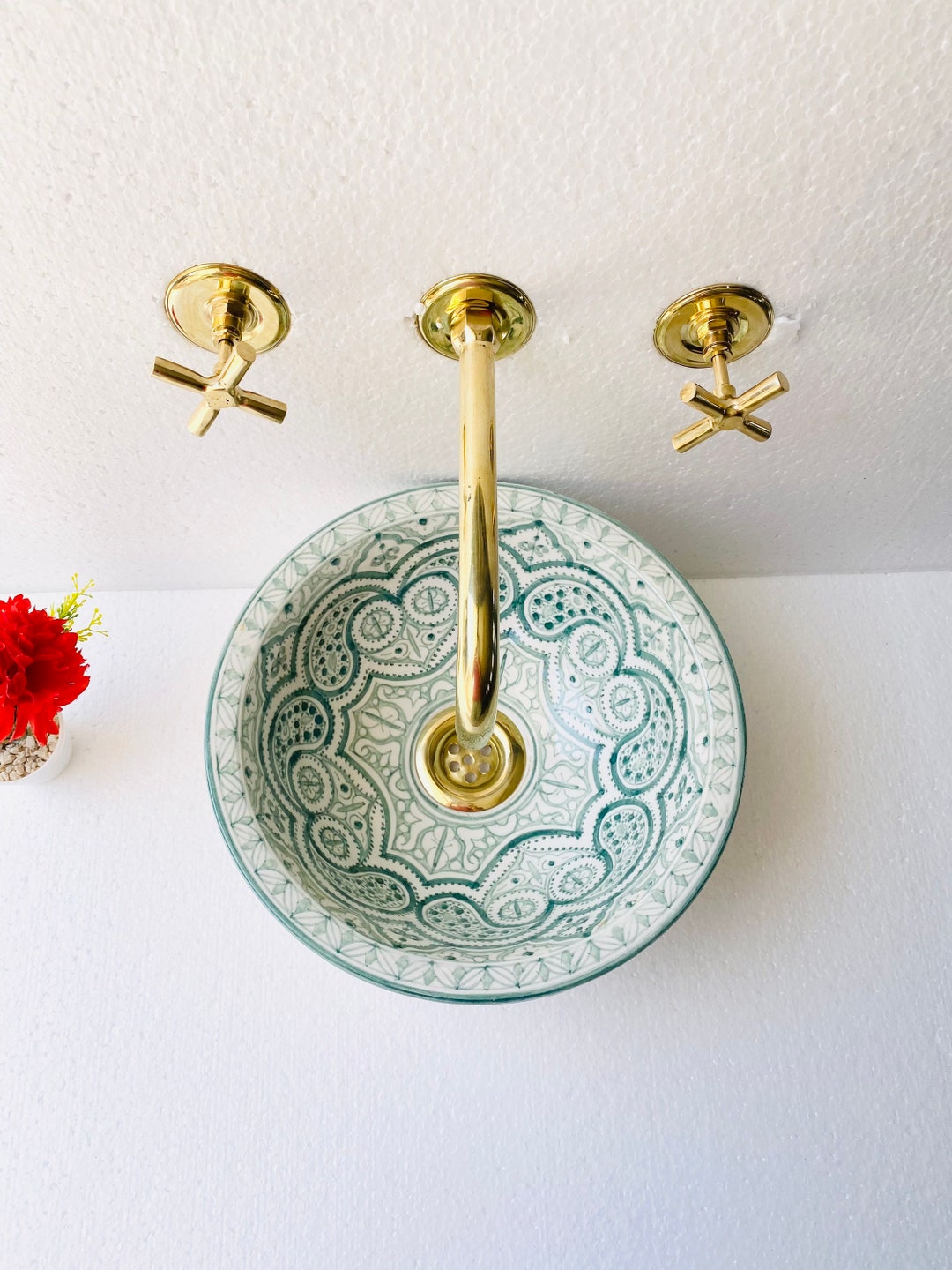 Emerald Ceramic Sink,handmade Bathroom Vessel Sink,washbasin for ...