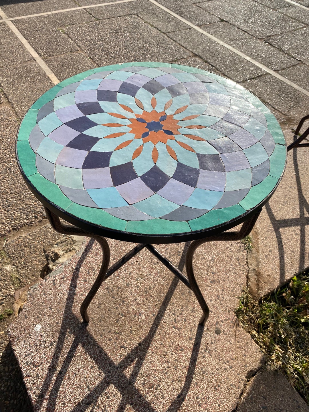 MOSAIC DINING TABLE, Teak Dining Table, Moorish Table, Personalized ...