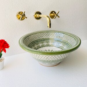 Emerald Ceramic Bathroom Sink,handmade Bathroom Vessel Sink,washbasin ...