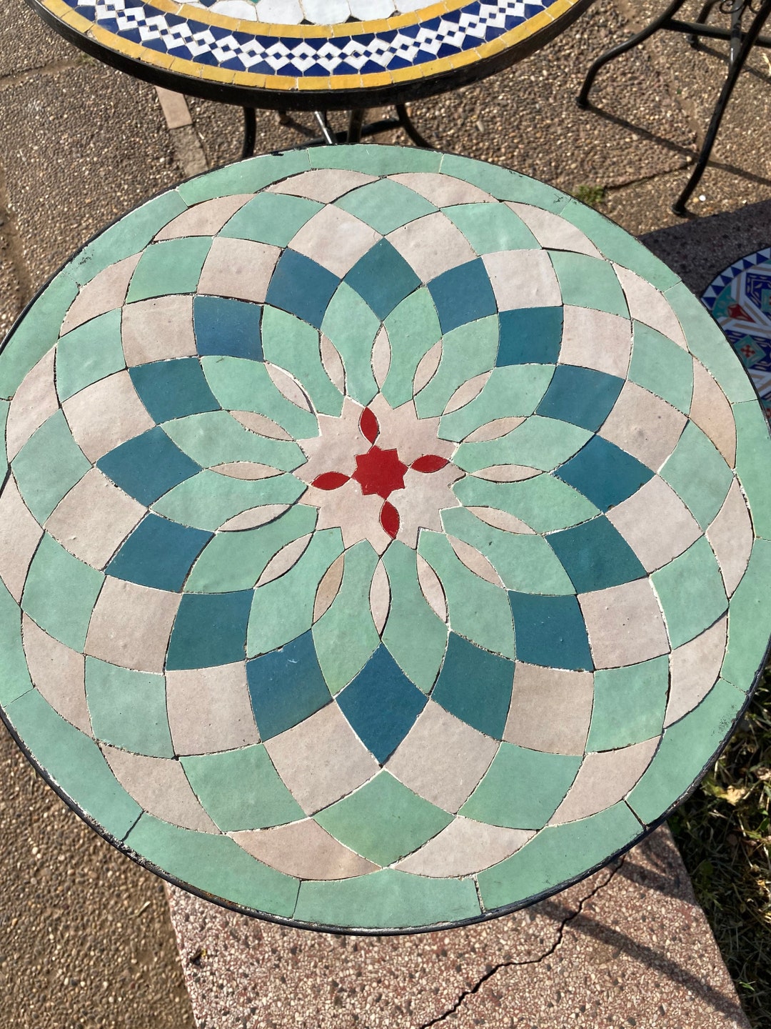 MOSAIC DINING TABLE, Teak Dining Table, Moorish Table, Personalized ...