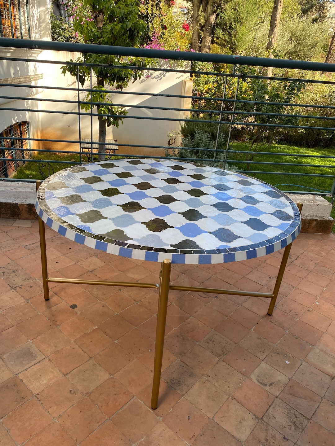 Amazing Moroccan Mosaic Table, Outdoor Table, Luxury Table, Handcrafted ...