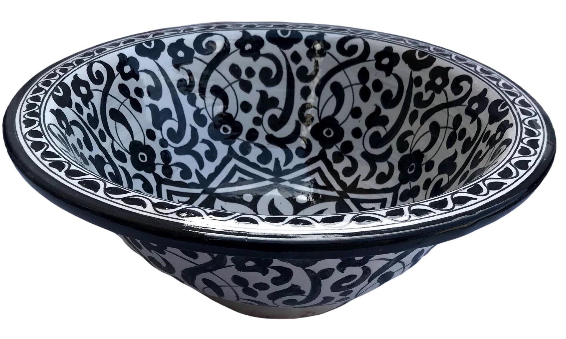 Moroccan Handmade Ceramic Sink. Hand-painted Moroccan Basin. Moroccan ...