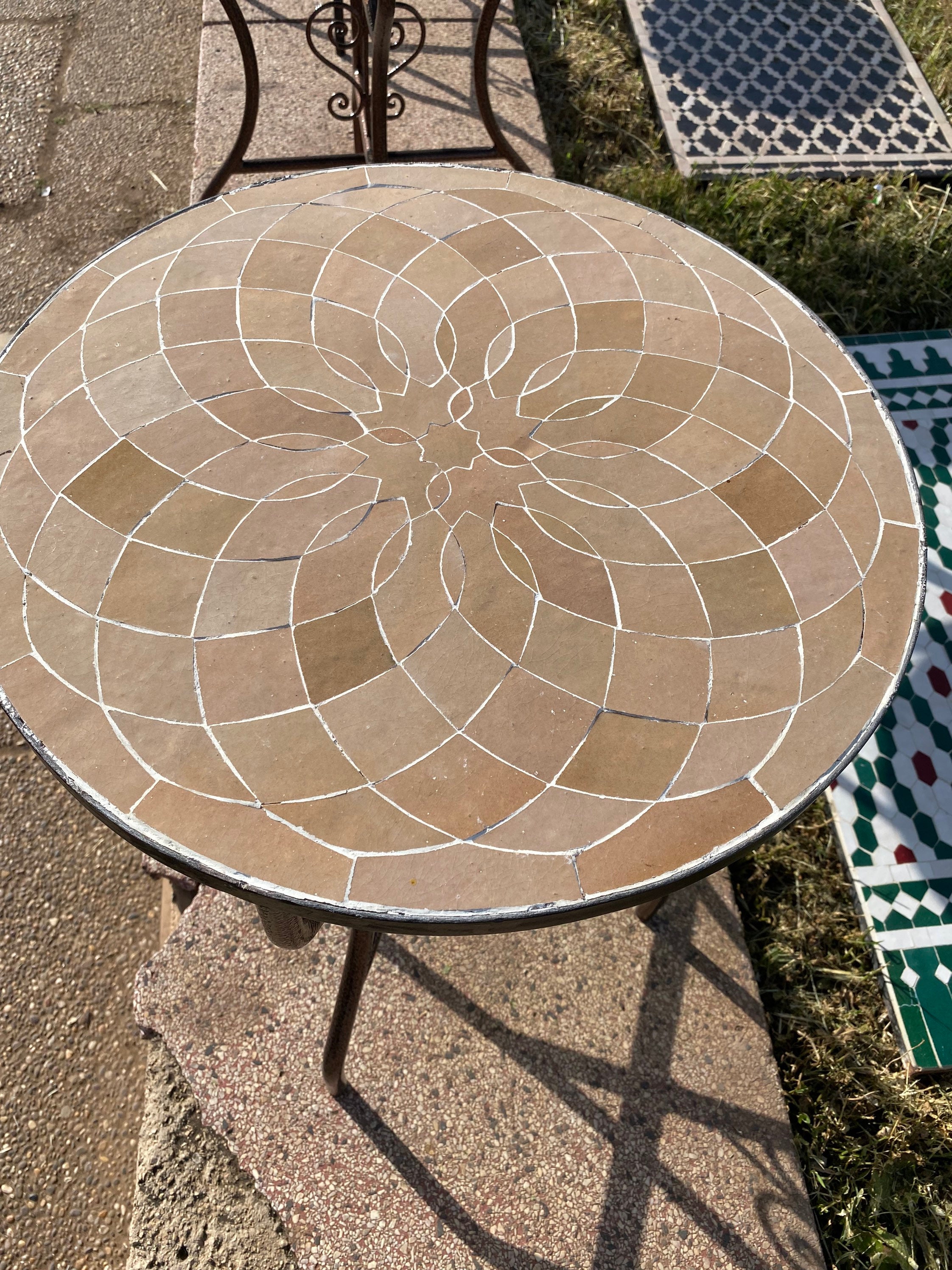 MOSAIC DINING TABLE, Teak Dining Table, Moorish Table, Personalized ...