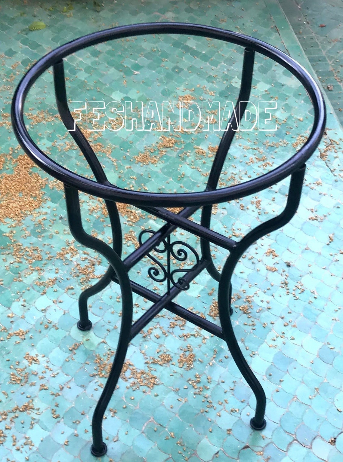 Amazing Moroccan Mosaic Table Outdoor Table Luxury Round | Etsy