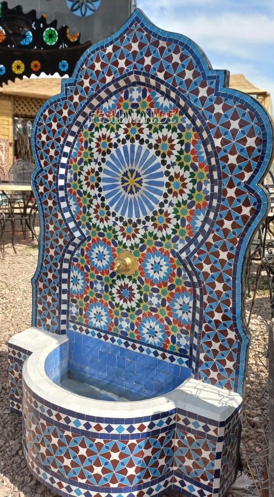 Moroccan Mosaic Fountain. Mosaic Fountain for Your Garden or - Etsy