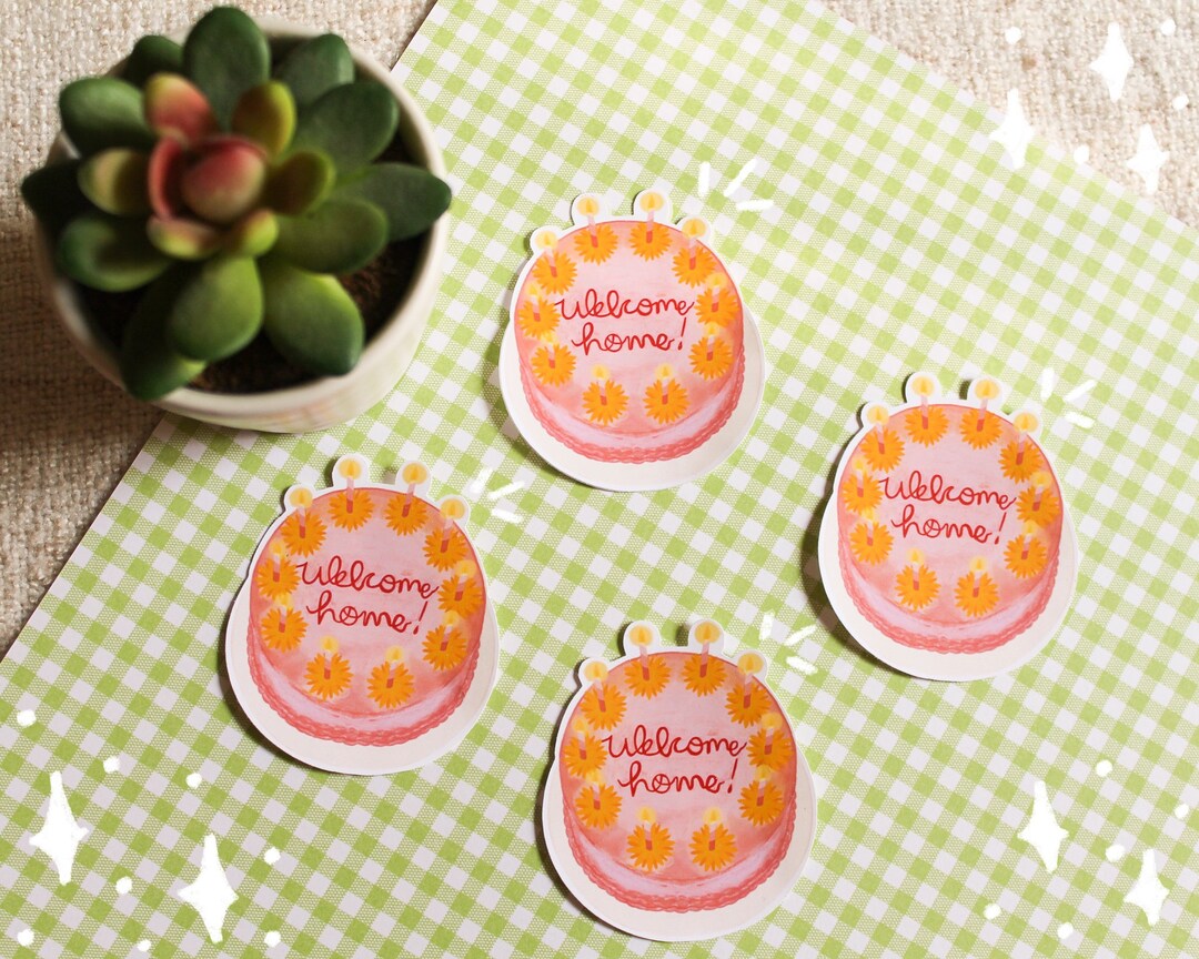 Welcome Home Sticker / Cottagecore Stickers / Cute Stickers / - Etsy