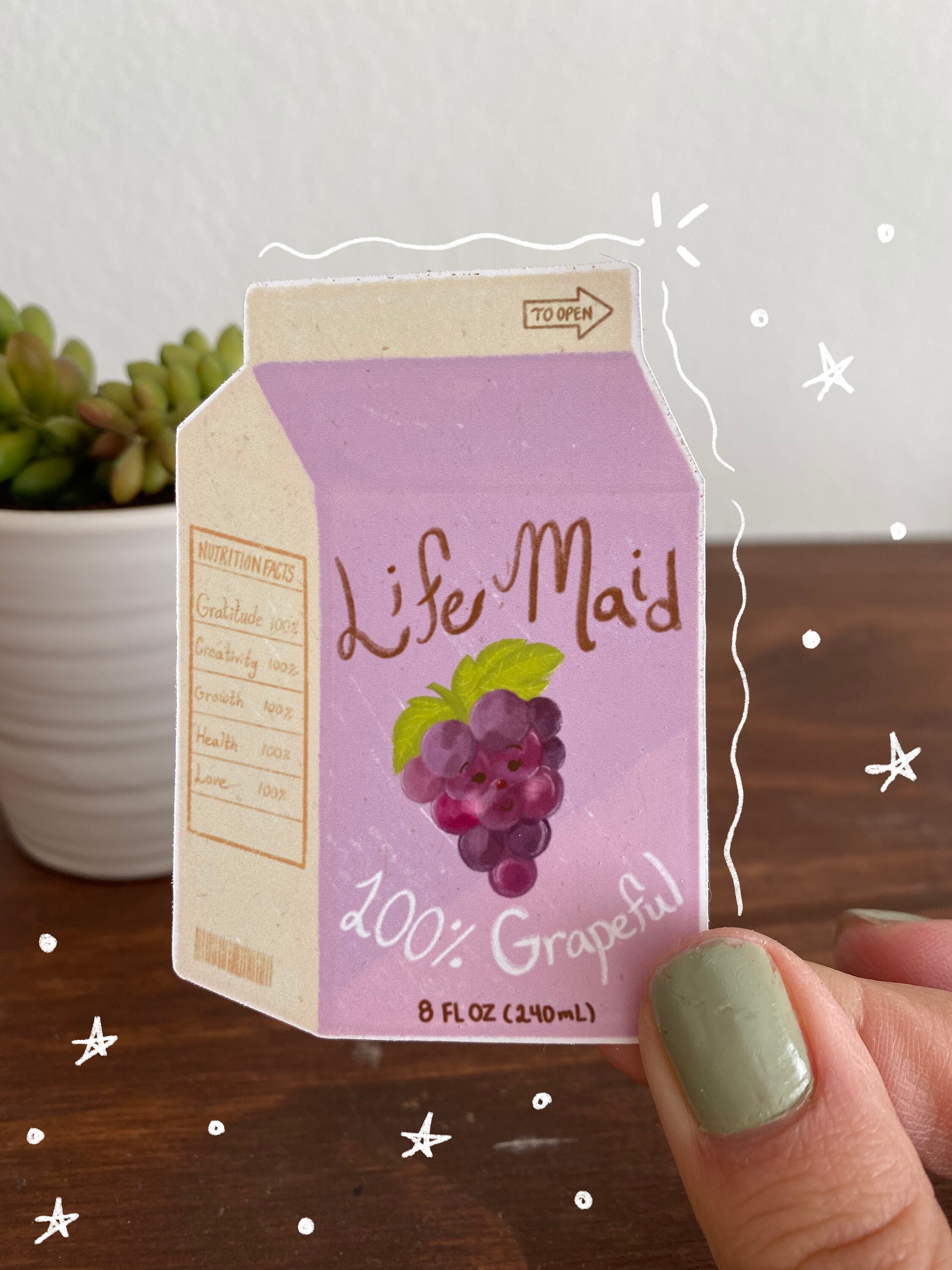 Grape Thank You Card | Gratitude Cards | Valentines Cards | Couples ...