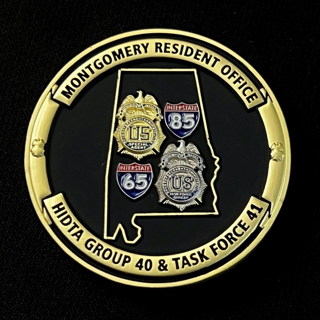 DEA Montgomery, AL - HIDTA Challenge Coin - Etsy