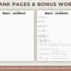 Basic Calligraphy Workbook | Comprehensive Calligraphy Practice Sheets ...