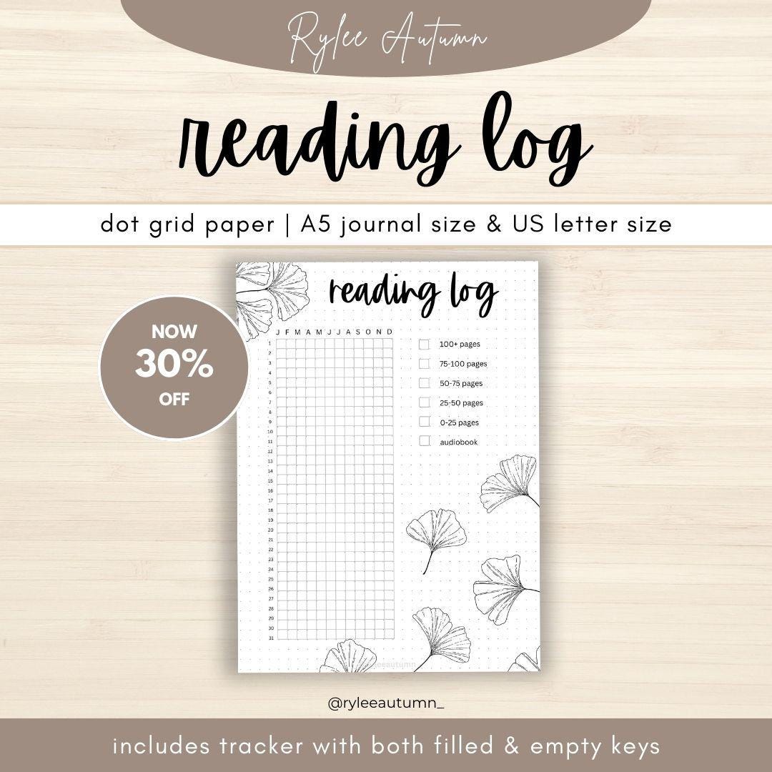 READING LOG PRINTABLE | Printable Bullet-journal Trackers, Reading ...