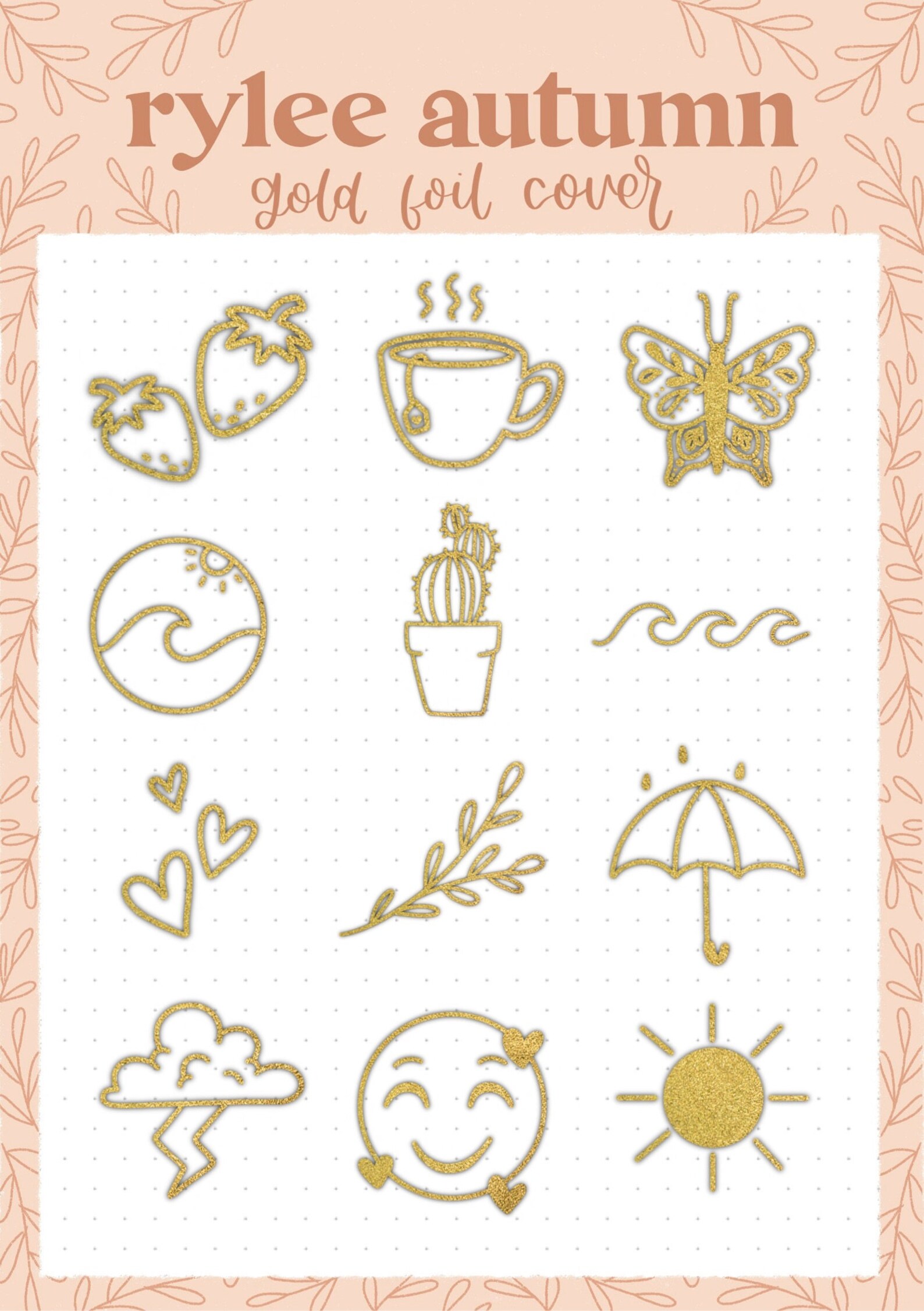 Digital Journal Cover Stickers Digital Sticker Sheet - Etsy Canada