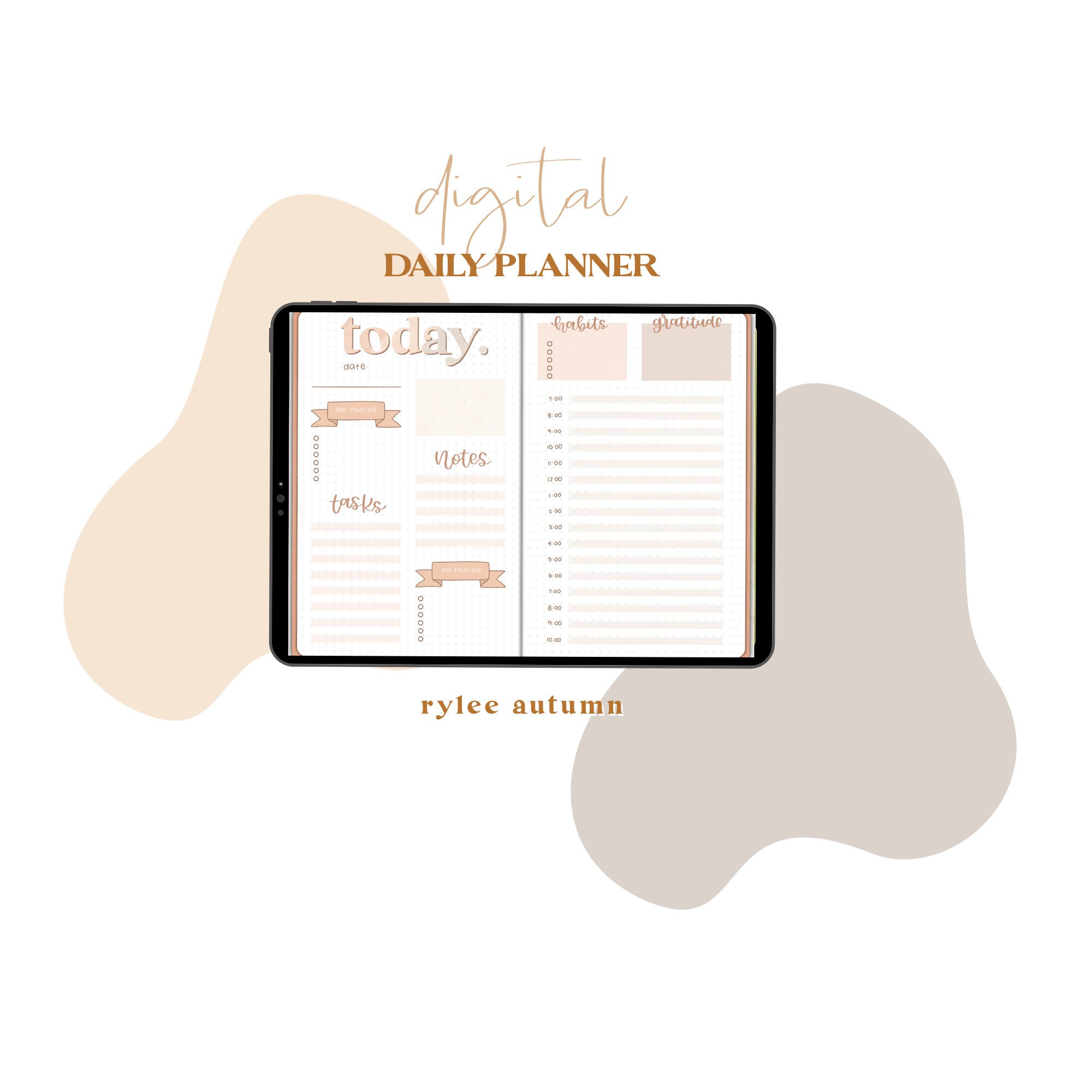 DIGITAL DAILY PLANNER Digital Bullet Journal Ipad Planner - Etsy