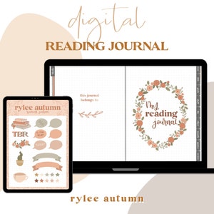 DIGITAL READING JOURNAL | Reading Digital Planner | Reading Tracker ...