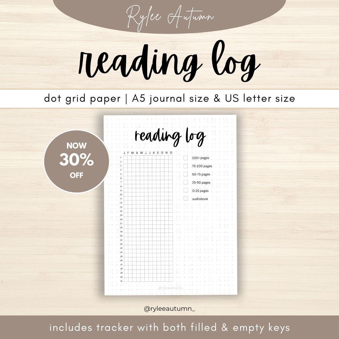 READING LOG PRINTABLE | Printable Bullet-journal Trackers, Reading ...